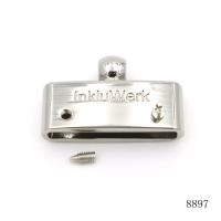 China OEM ODM Metal Keychain Fob Hardware Anti Fade Strap Hardware 30mm Screw Clip End for sale
