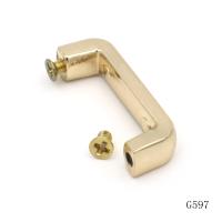 China 21mm Metal Arch Bridge Briefcase Handle Hardware Zinc Alloy Gold for Bag Accessories for sale