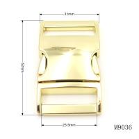 China Gold Plated Metal Bag Lock 1 Inch Heavy Duty Quick Release Buckle for Dog Collar for sale