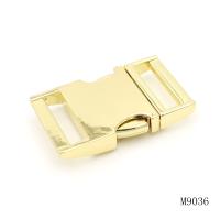 China Gold Plated Metal Bag Lock 1 Inch Heavy Duty Quick Release Buckle for Dog Collar for sale