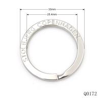 China 1 Inch Split Keyrings Silver Metal Split Rings OEM ODM Custom Stamping Logo 30 Years Manufacturer for sale