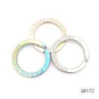 China 1 Inch Split Keyrings Silver Metal Split Rings OEM ODM Custom Stamping Logo 30 Years Manufacturer for sale
