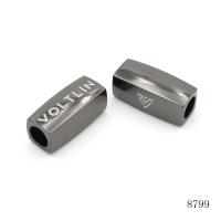 China 20mm Metal Tube Beads Corrosion Resistant Enamel Gunmetal Plated Spacer Beads for Bracelet for sale