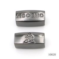 China 15mm Height 3mm Hole Gunmetal Square Metal Beads for Jewelry Making Spacer Beads for sale
