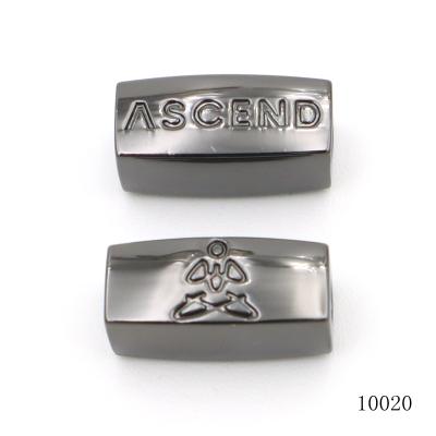 China 15mm Height 3mm Hole Gunmetal Square Metal Beads for Jewelry Making Spacer Beads for sale