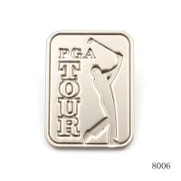 China Custom Rectangle Matte Silver Plating Metal Logo Label Plate 26mm x 35mm for Bags for sale
