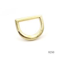 China Zinc Alloy Custom Logo Engraved Gold Metal D Ring Buckle 25mm for Handbags Decorative Hardware for sale