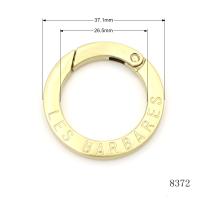 China Custom Logo Engraved Corrosion Resistant Waterproof Spring O Ring Carabiner Clip 30mm for Bag Key Chain for sale