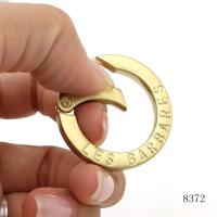 China Custom Logo Engraved Corrosion Resistant Waterproof Spring O Ring Carabiner Clip 30mm for Bag Key Chain for sale