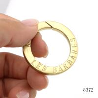 China Custom Logo Engraved Corrosion Resistant Waterproof Spring O Ring Carabiner Clip 30mm for Bag Key Chain for sale
