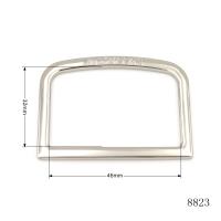 China 46mm Leather Bag Hardware Strap Buckle Custom Engraved Logo Metal D Ring for Pet Collar for sale