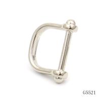 China Mini Horseshoe Shape D ring 15mm Shiny Silver Strap Buckle for Bags or Purse Making for sale