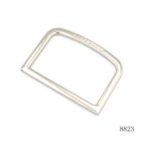 China 46mm Leather Bag Hardware Strap Buckle Custom Engraved Logo Metal D Ring for Pet Collar for sale