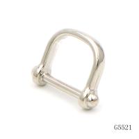 China Mini Horseshoe Shape D ring 15mm Shiny Silver Strap Buckle for Bags or Purse Making for sale
