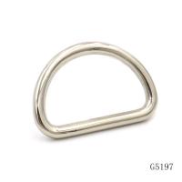 China Zinc Alloy Bag Hardware D Buckle 24mm Collar Strap Metal D Ring for sale