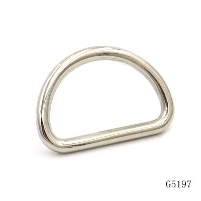 China Zinc Alloy Bag Hardware D Buckle 24mm Collar Strap Metal D Ring for sale