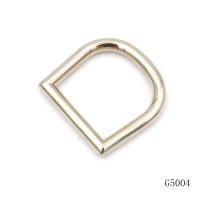 China Polished Nickel Die Cast D Ring 20mm Heavy Duty Metal D Rings for Leather Craft Dog Collar Purse Making for sale