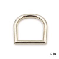 China Polished Nickel Die Cast D Ring 20mm Heavy Duty Metal D Rings for Leather Craft Dog Collar Purse Making for sale