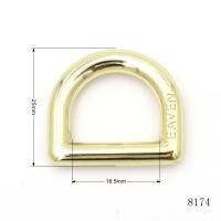 China Bag Parts & Accessories Metal Square Buckle Custom Logo Frame Buckle Connector Strap Adjuster Slider Loop Buckle for sale