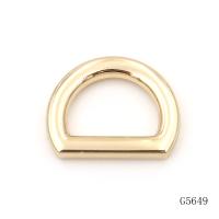 China Handbag Hardware Accessories Metal Strap D Buckle 14.3mm Metal Slide D Ring for Bags for sale