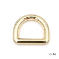 China Premium Die Cast Metal D Rings 14.8mm Bag Strap Buckle Gold Plated D Loop Buckle for Leather Bags Accessories for sale