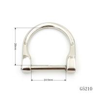 China Zinc Alloy Screw Metal D Ring Buckle Custom Size D Ring Loop For Handbags for sale