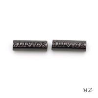 China Custom Logo Engraved Gun Metal Round Metal Beads 6mm to 15mm for Bracelets for sale