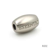 China 16mm Barrel Zinc Alloy Spacer Beads, Custom Embossed Engraved Logo Metal Gold Beads for Bracelet & DIY Jewelry Making for sale