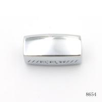 China Quality Nickel Plated Customized Logo Engraved Bead Round Metal Square Beads For Bracelets Decorative for sale