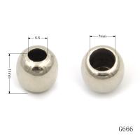 China Custom Size Shape Metal Round Bead Zinc Alloy Nickel Plating Logo Bead For Bracelets  Jewelry Making And Personal DIY Crafts for sale