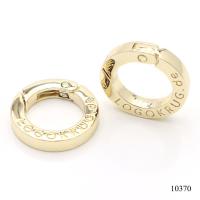 China Gold Plated Circle Carabiner Ring 25mm for Keychain with Logo Engraving for sale