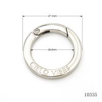 China Customized Metal Spring O Ring Size Color Options Push Gate Ring Bag Accessories for sale
