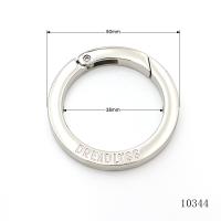 China 2 Inch Round Carabiner Zinc Alloy Heavy Duty Spring Snap Gate O Ring Custom Logo for sale