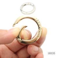 China Customized Metal Spring O Ring Size Color Options Push Gate Ring Bag Accessories for sale
