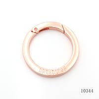 China 2 Inch Round Carabiner Zinc Alloy Heavy Duty Spring Snap Gate O Ring Custom Logo for sale