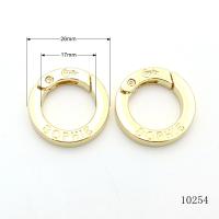 China 26mm Gold Spring Ring O Ring Carabiner Open Gate Ring with Custom Logo for sale