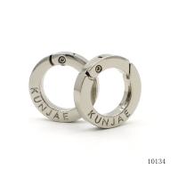 China Custom Logo Waterproof Metal Spring O Ring Key Chain Clasp 20mm Carabiner for sale