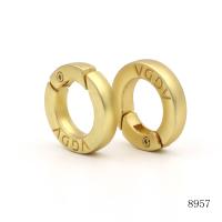China Nickel Free Metal Spring O Ring Matte Gold Plated Keychain Clasp Ring 25mm for sale
