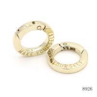 China Gold Filled 19.6mm Spring O Ring Carabiner Clasp for Handbag Accessories for sale