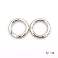 China 30mm Silver Spring Ring Clasp Openable Metal O Ring Buckle for Bags for sale