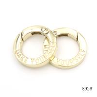 China Gold Filled 19.6mm Spring O Ring Carabiner Clasp for Handbag Accessories for sale