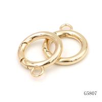 China 19mm Zinc Alloy Spring Carabiner Round Circle O Ring Loop Keychain for Bags Accessories for sale