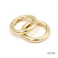 China 27mm Openable Push Gate Metal Spring O Ring Clip, Popular Circular Spring Key Ring Clasp for Keychains & Bag Charm Accessories for sale