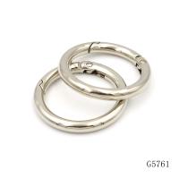 China 32mm Zinc Alloy Spring Round Circle Carabiner Spring Ring for Handbag Hardware Accessories for sale