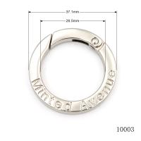 China 26mm Nickel Round Flat Spring O Ring Carabiner for Handbag Accessories for sale