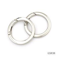 China 50mm Outer 38mm Inner Polished Alloy Large Spring O Ring Clasp for Handbag Hardware for sale