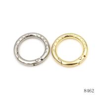 China 1 Inch Round Metal Spring O Ring Custom Logo Circle Carabiner Clip OEM for sale