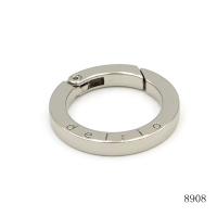 China Zinc Alloy Openable Metal Ring Clip Spring Snap Gate Clasp Custom Bag O Ring Hook for sale