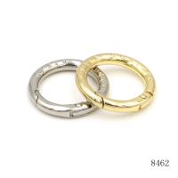 China 1 Inch Round Metal Spring O Ring Custom Logo Circle Carabiner Clip OEM for sale
