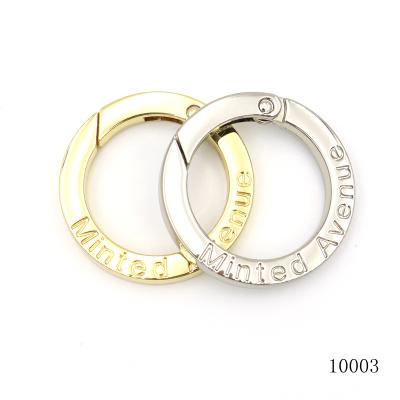 China 26mm Nickel Round Flat Spring O Ring Carabiner for Handbag Accessories for sale